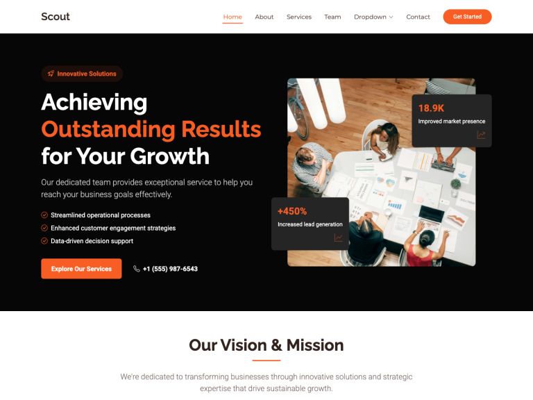 Scout Free Bootstrap Template for Multipurpose Websites - Untree