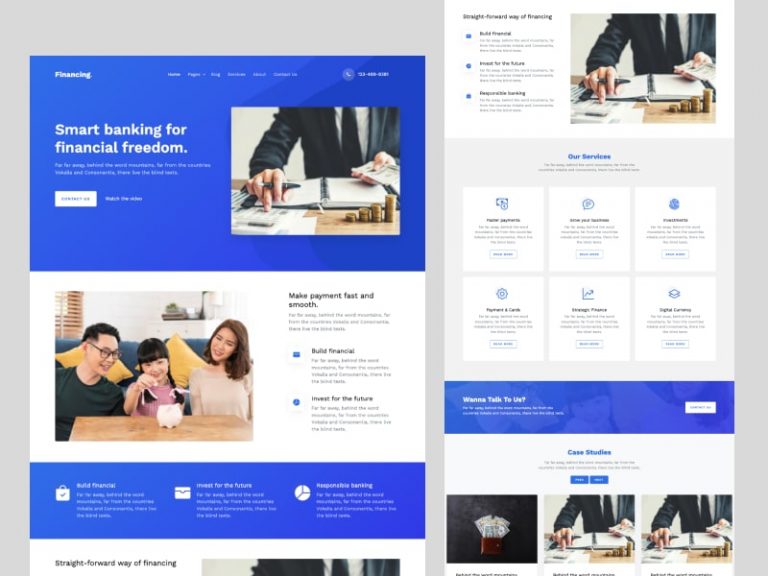 Financing Free Bootstrap Finance Template Untree